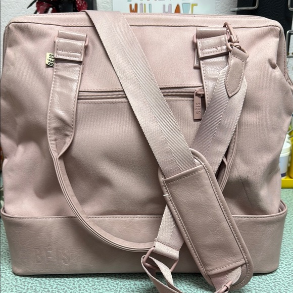 BEIS | Bags | Beis Atlas Pink Mini Weekender | Poshmark